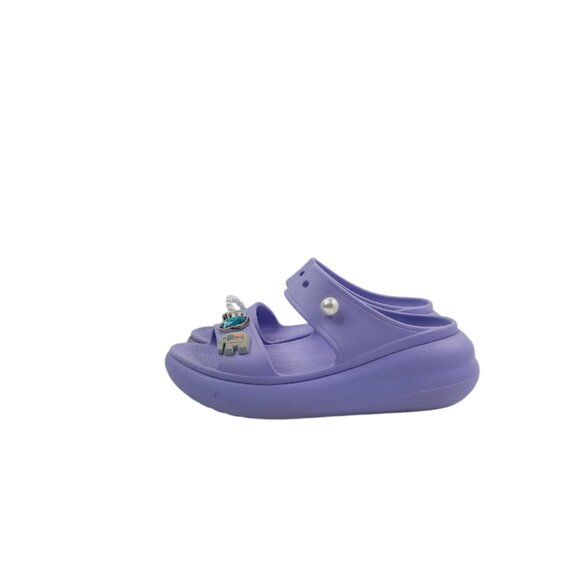 CROCS | Shoes | Crocs Womens Purple Classic Crush Iconic Comfort ...